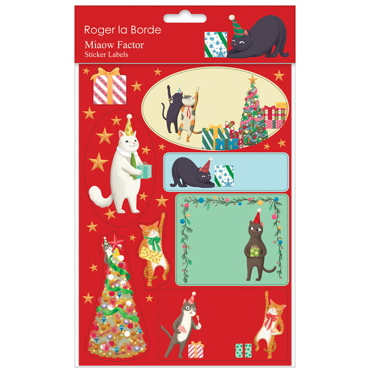 Miaow Factor Sticker Labels Sheet by Roger La Borde – Junior Edition