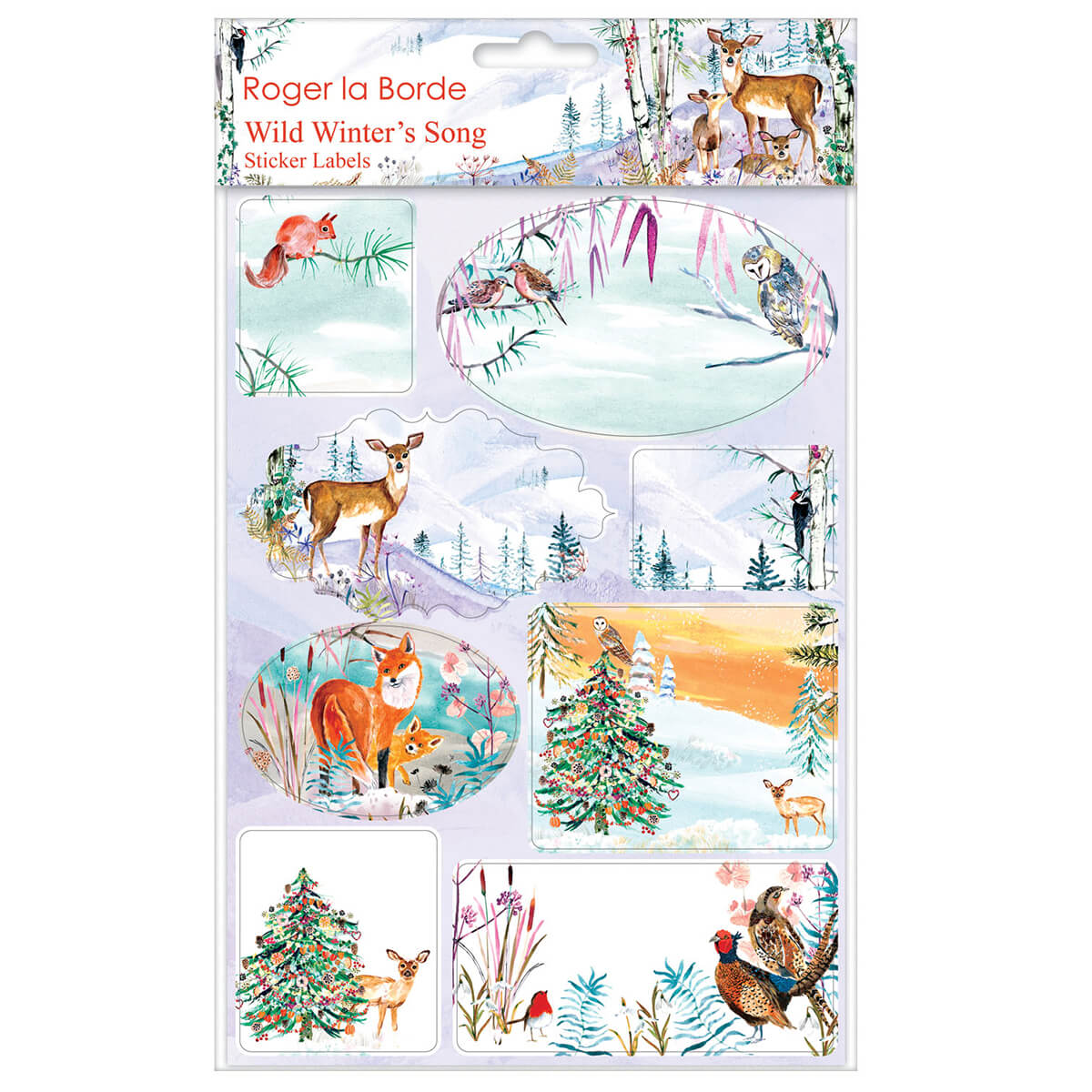 Wild Winter's Song Sticker Labels Sheet by Roger La Borde – Junior Edition