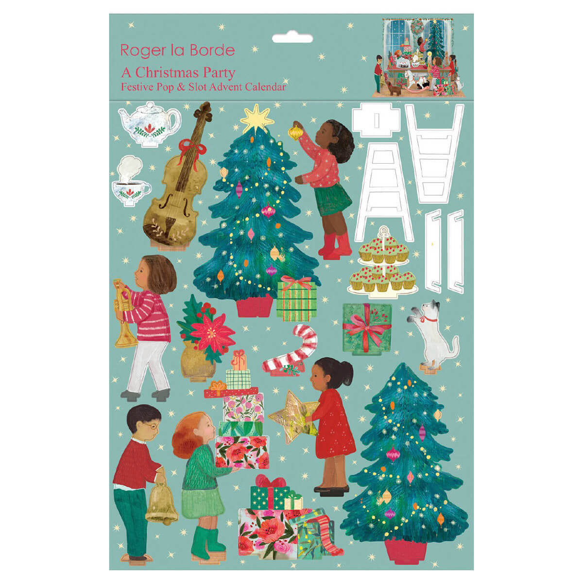 A Christmas Party Pop And Slot 3D Advent Calendar by Roger La Borde ...