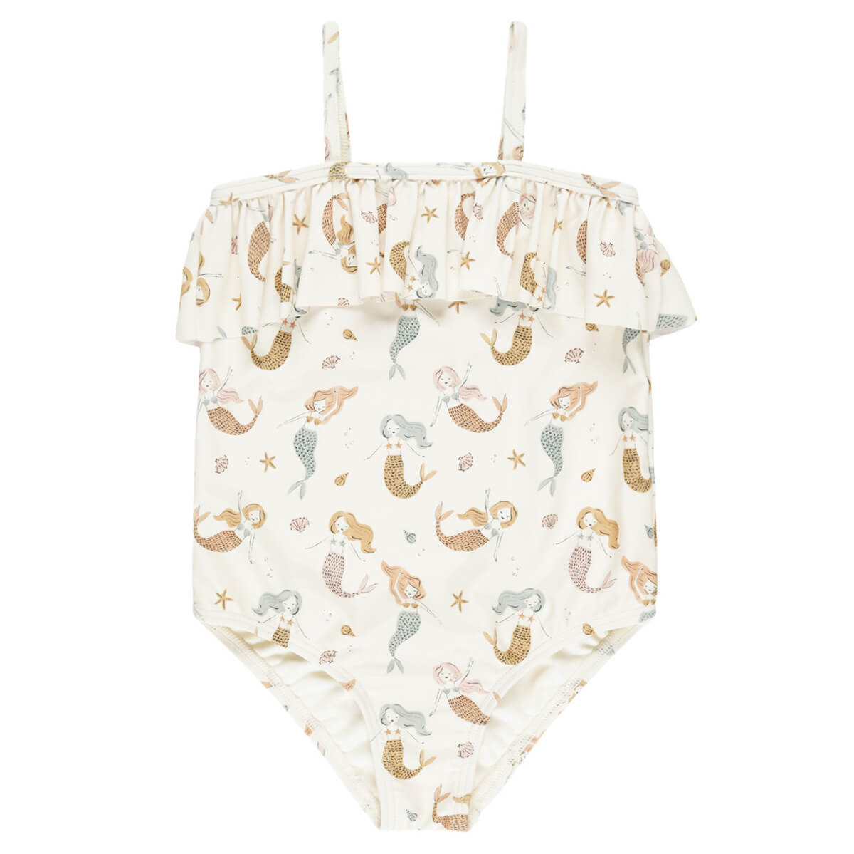 Ruffle Swimsuit in Mermaids by Rylee & Cru – Junior Edition