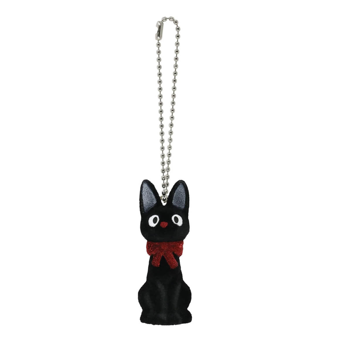 Studio Ghibli Jiji Mini Flocked Keyring by Sekiguchi Japan – Junior Edition