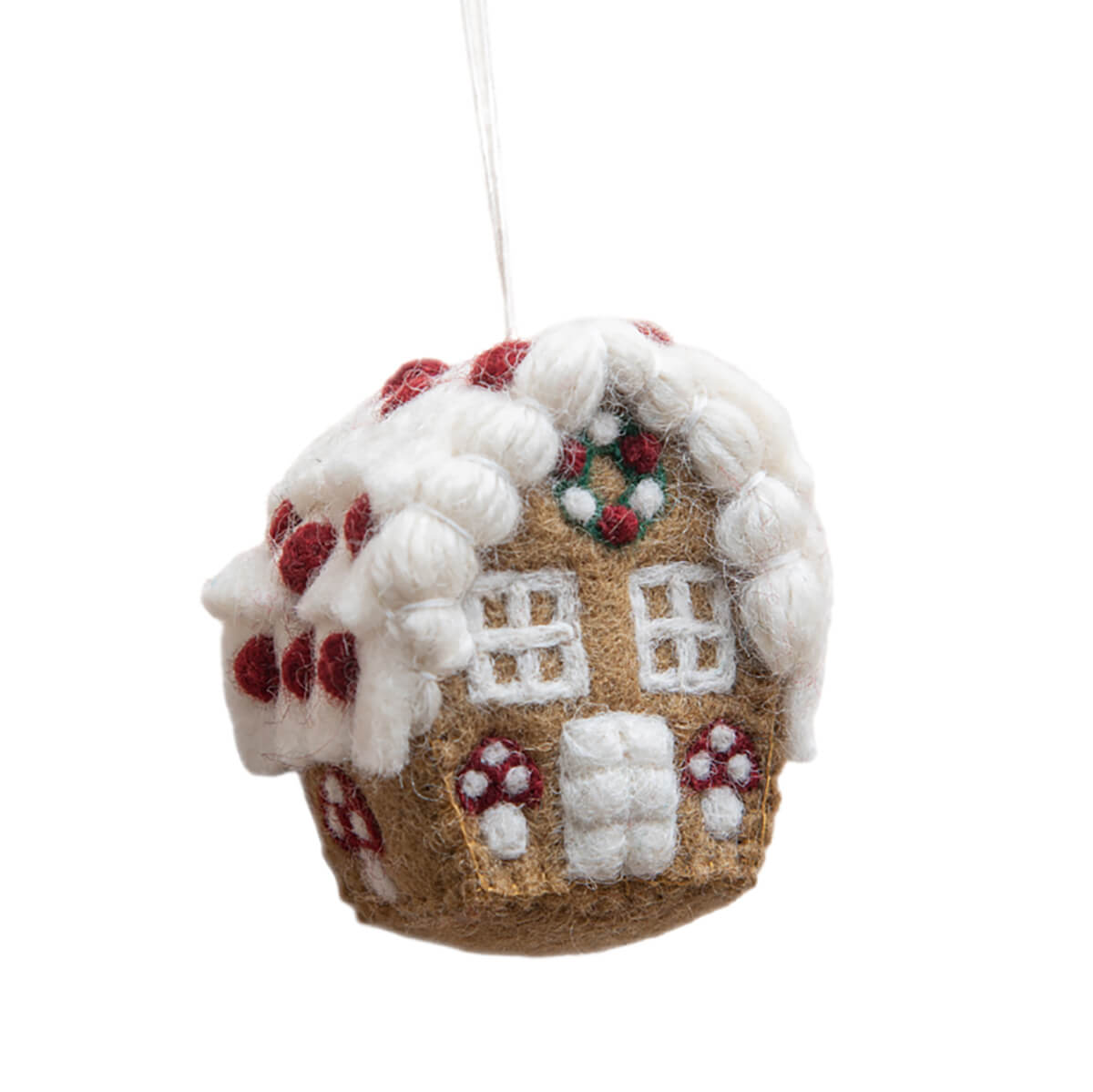 Gingerbread House With Mushroom Christmas Decoration by Shirley Bredal ...