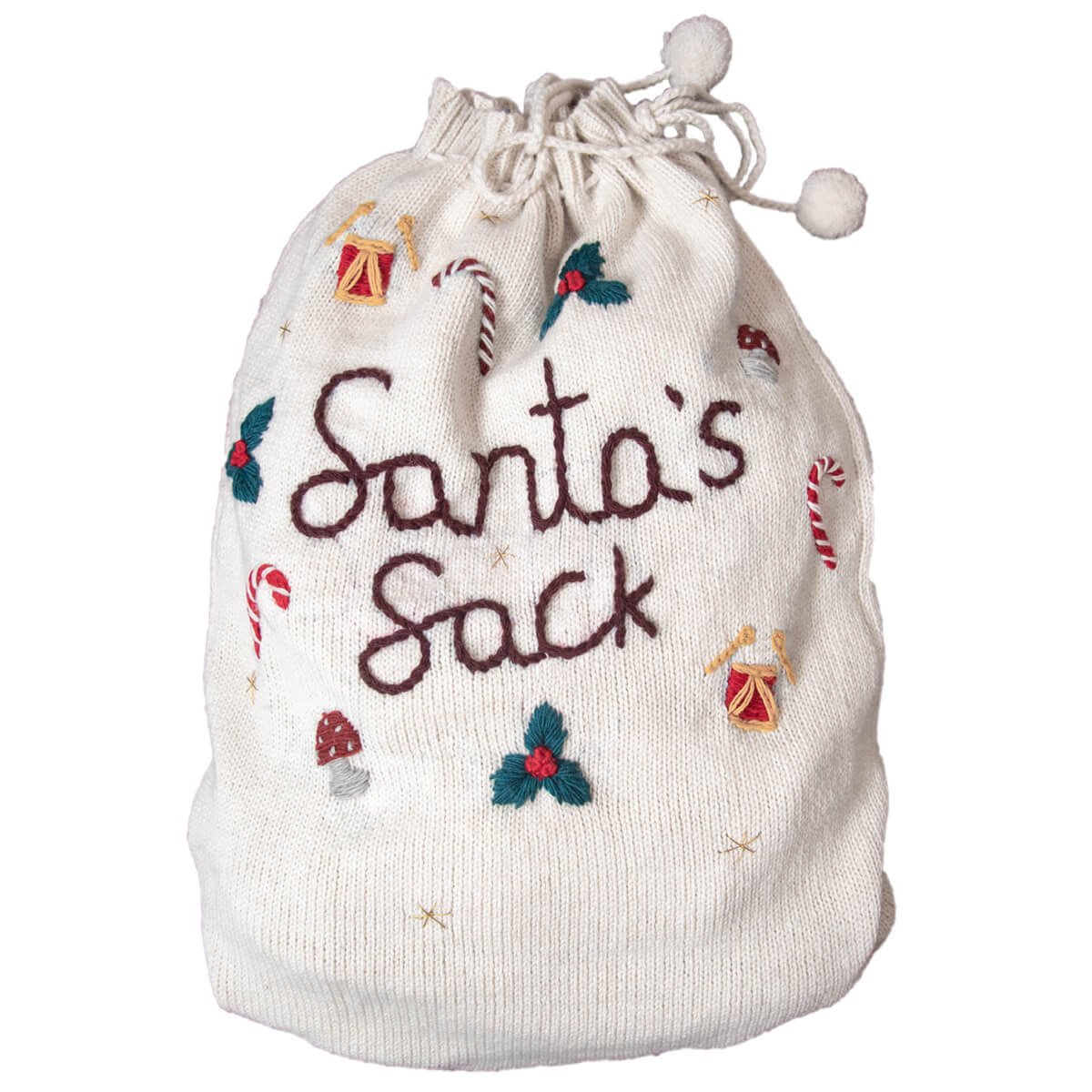 Christmas Santa Sack in Cream by Shirley Bredal – Junior Edition