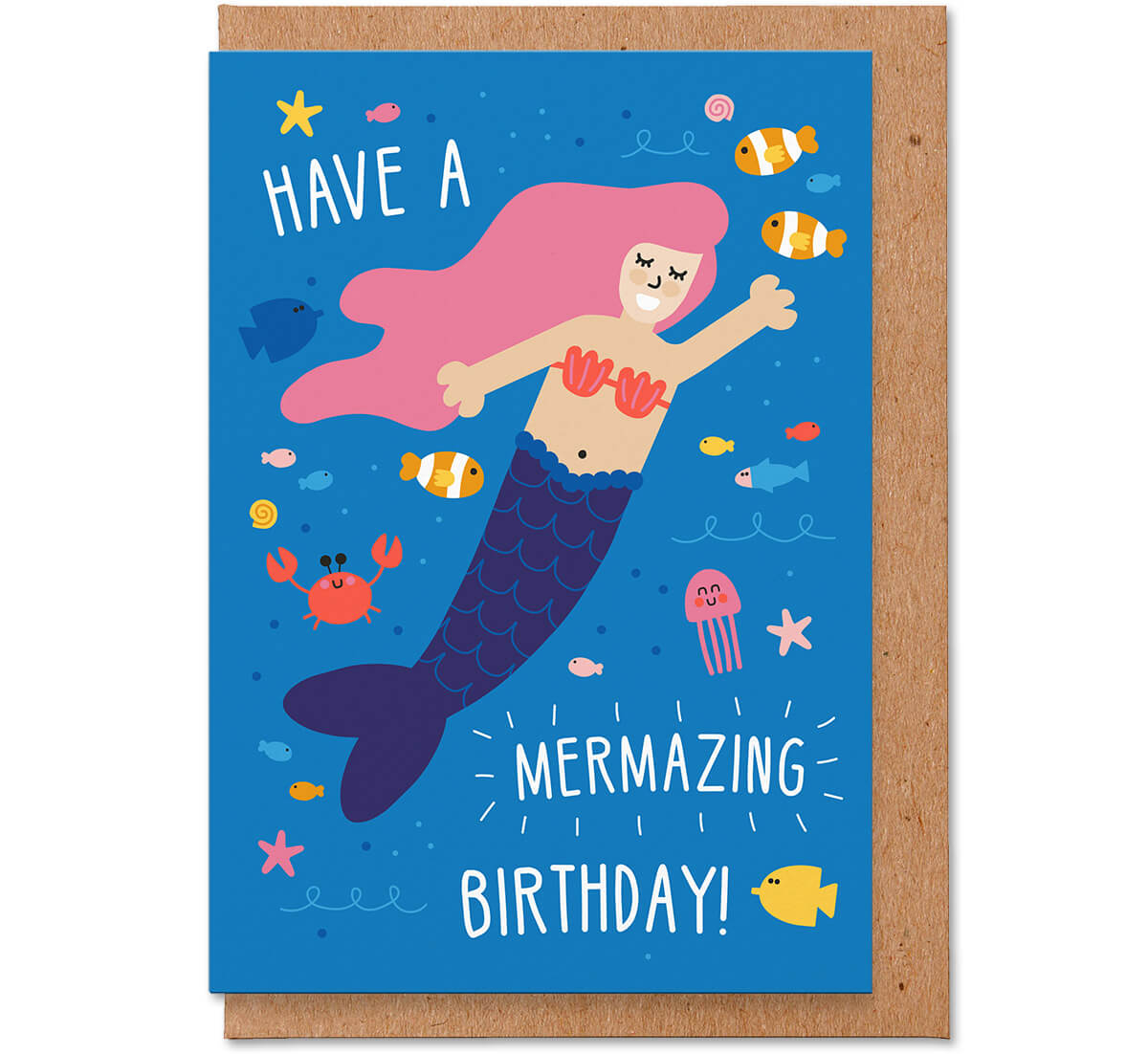 Mermazing Birthday Greetings Card by Studio Boketto – Junior Edition