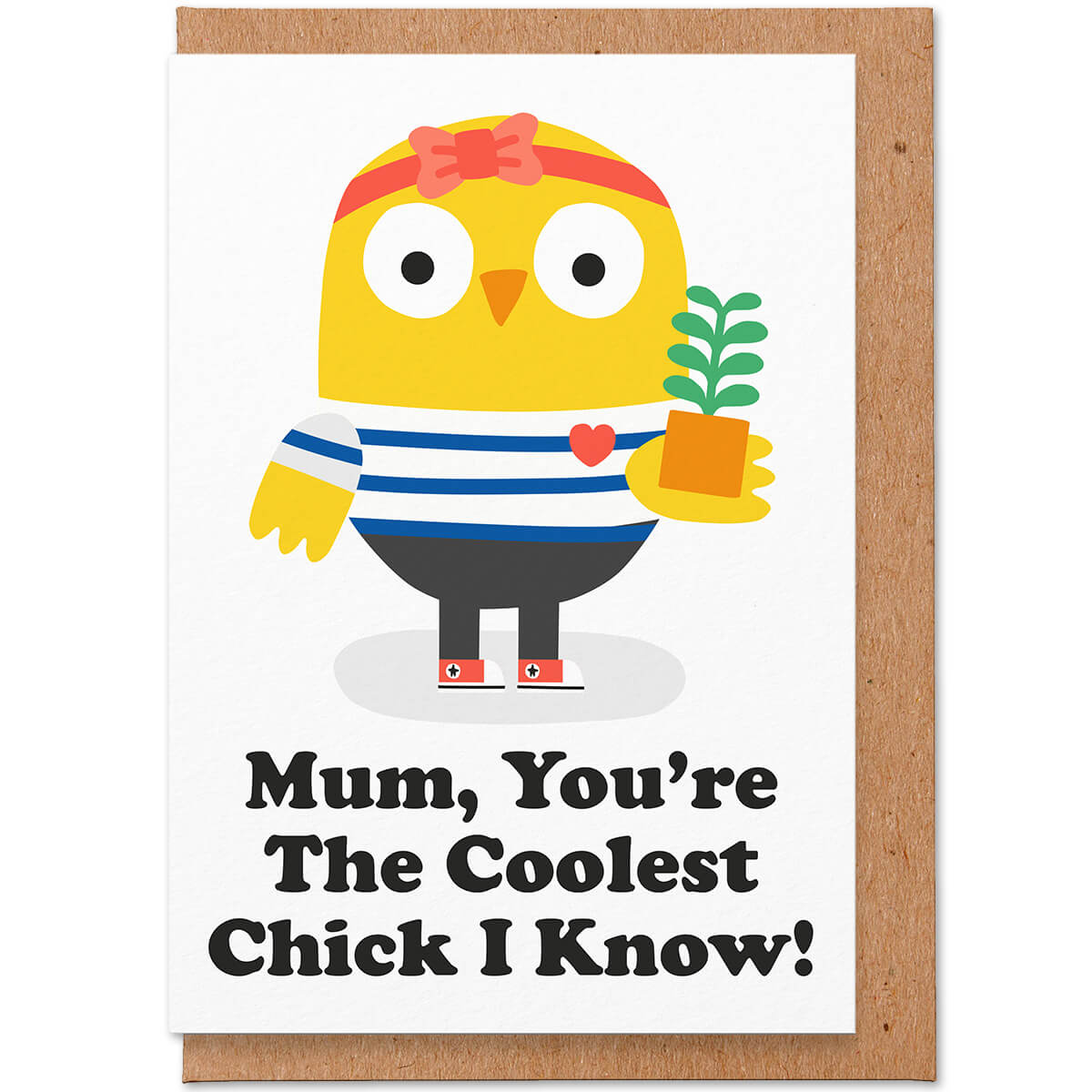 Coolest Chick Greetings Card by Studio Boketto – Junior Edition