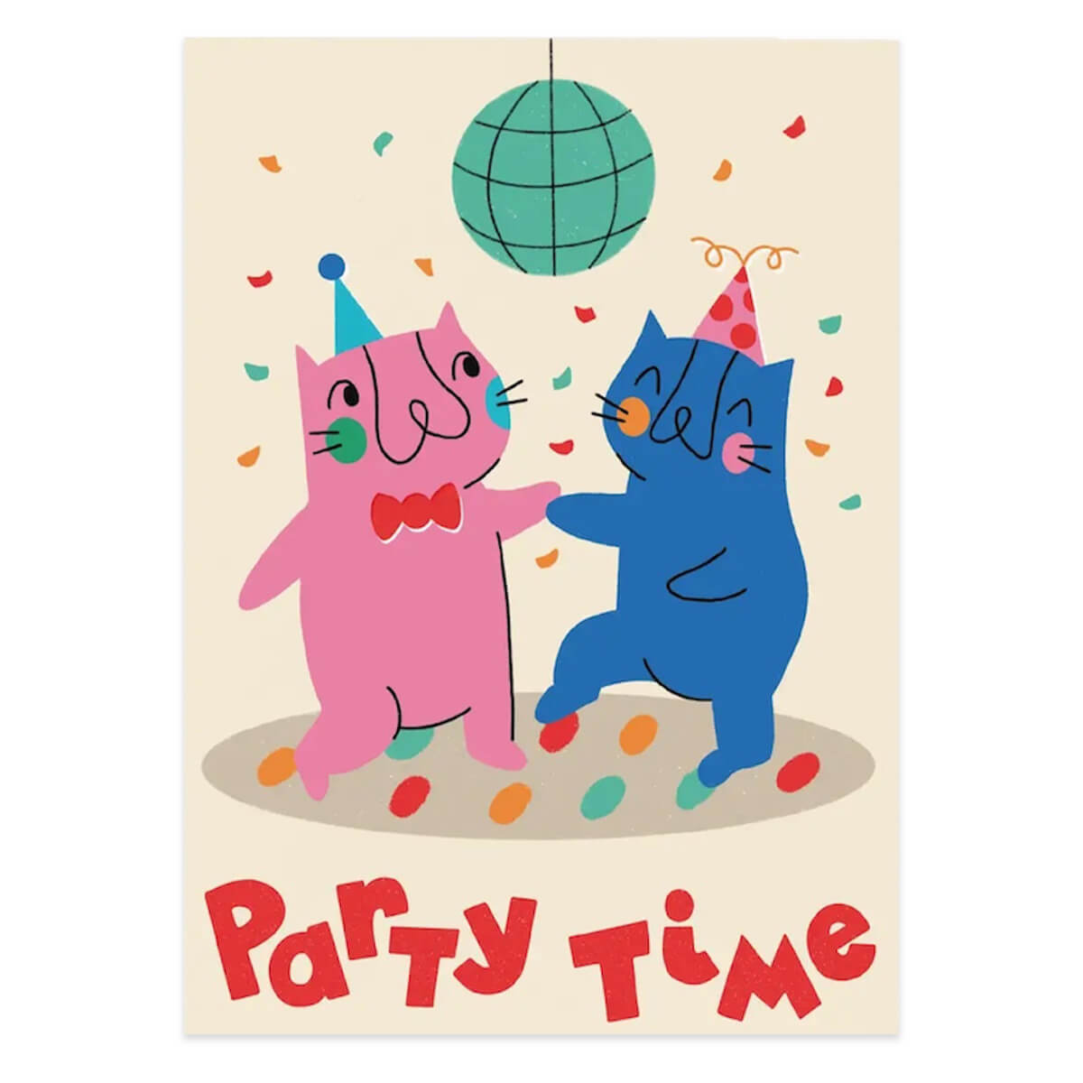 Party Time Birthday Greetings Card by Studio Boketto – Junior Edition