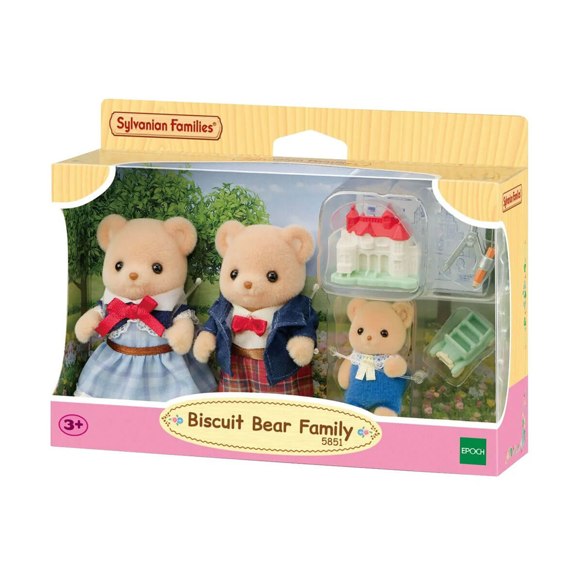 Biscuit Bear Family by Sylvanian Families – Junior Edition