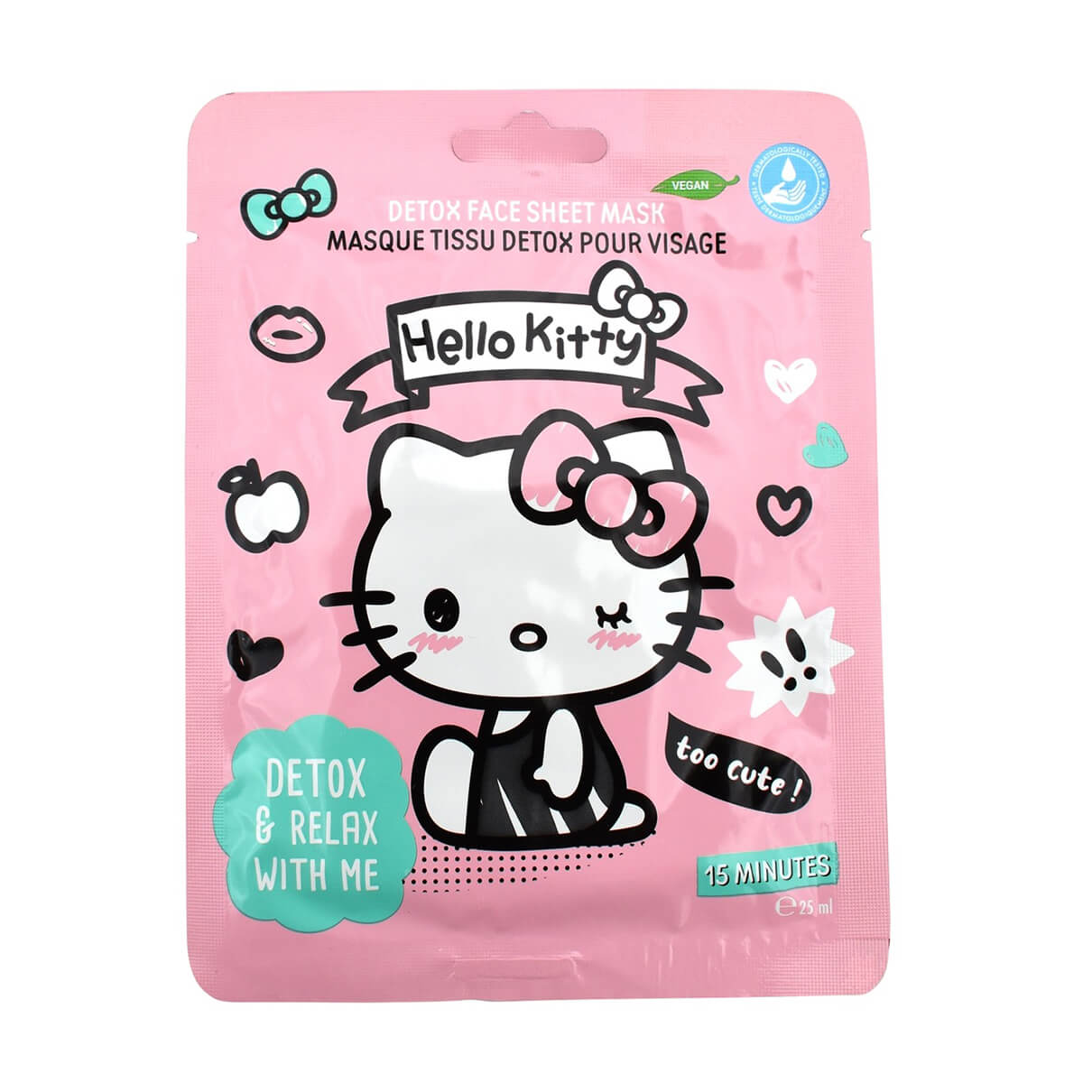 Hello Kitty Detox Face Tissue Mask by Take Care – Junior Edition