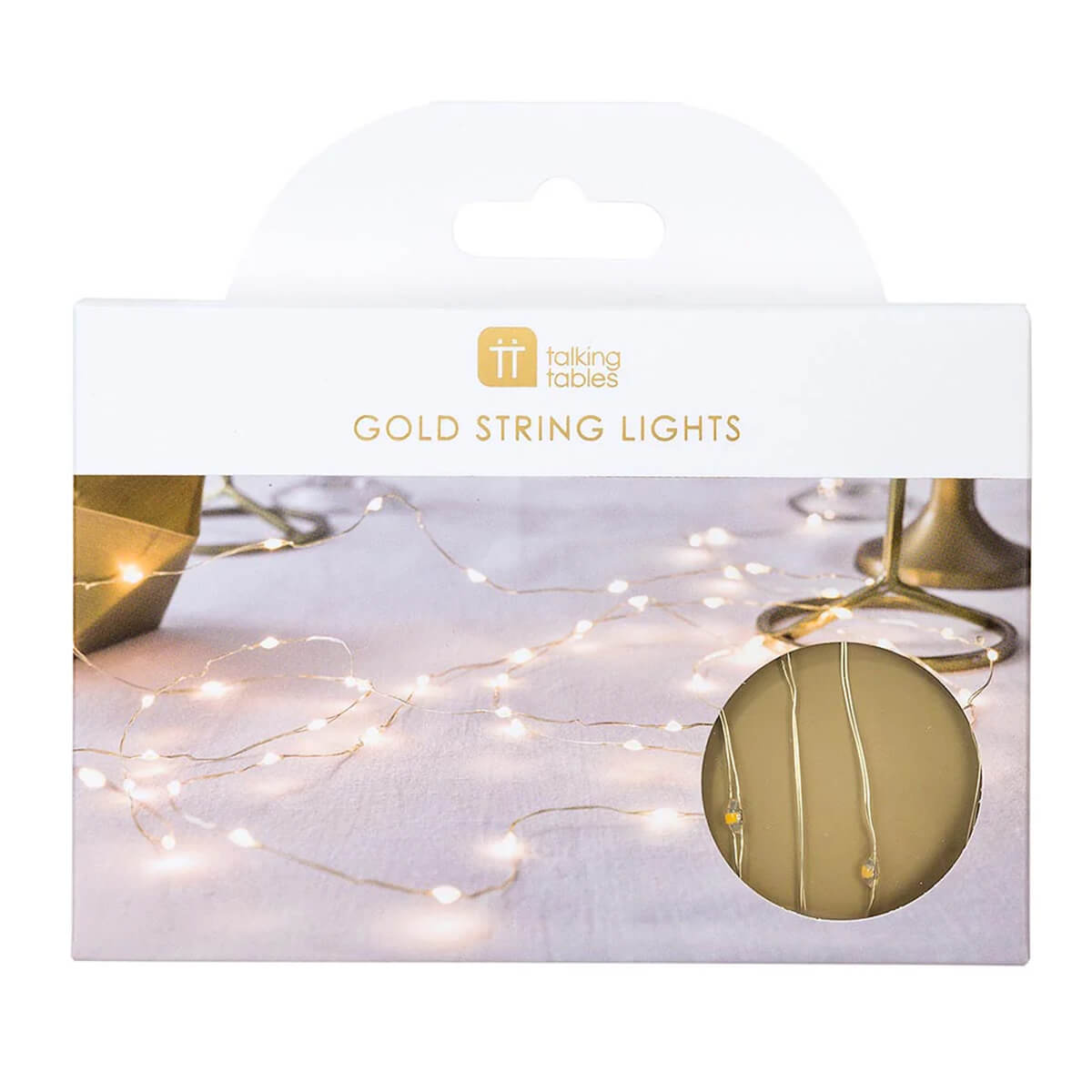 Gold Wire LED String Lights by Talking Tables – Junior Edition