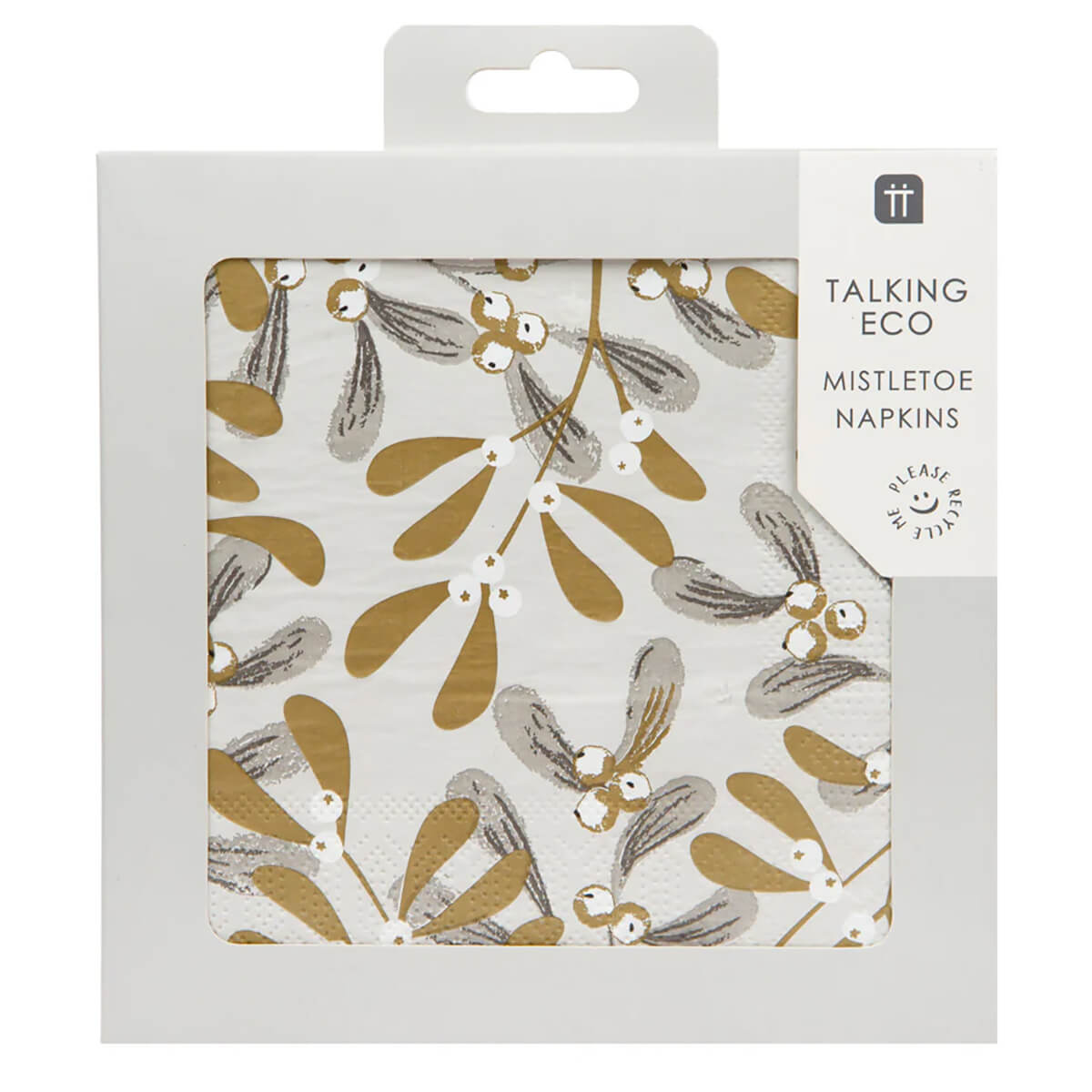 Mistletoe Paper Napkins by Talking Tables – Junior Edition