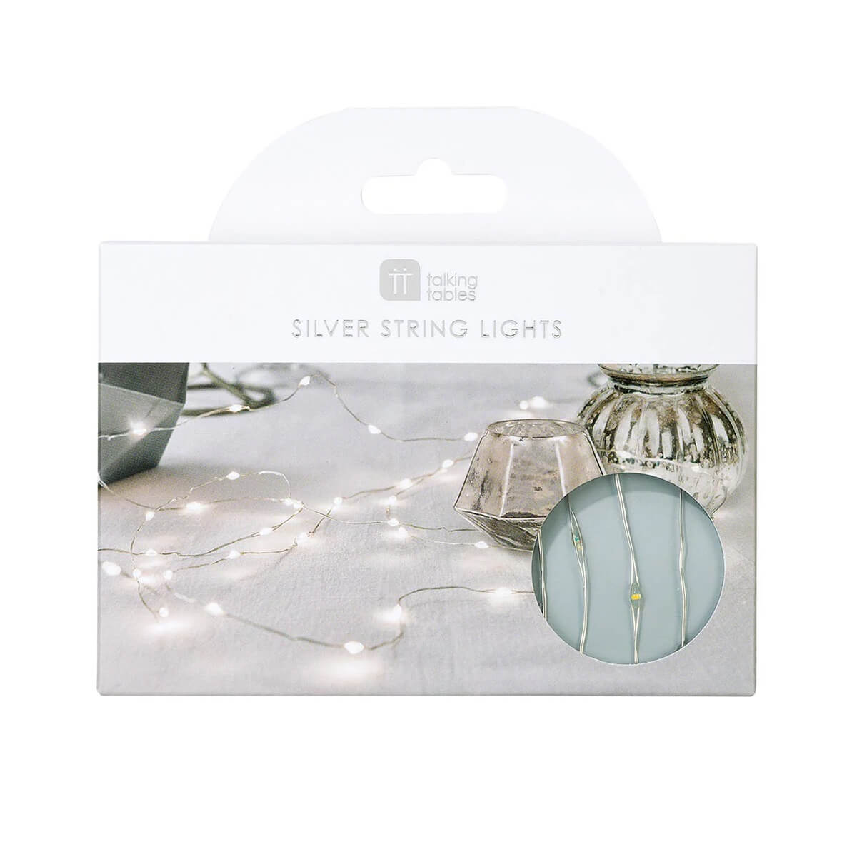 Silver Wire LED String Lights by Talking Tables – Junior Edition