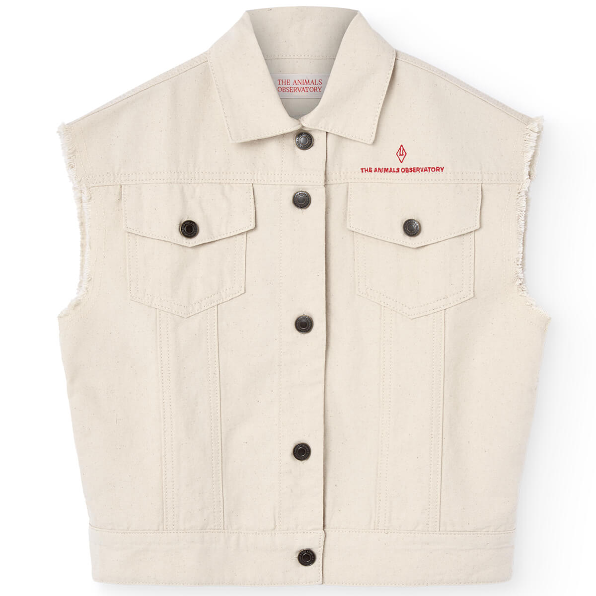 Hog Kids Vest in Raw White by The Animals Observatory – Junior Edition