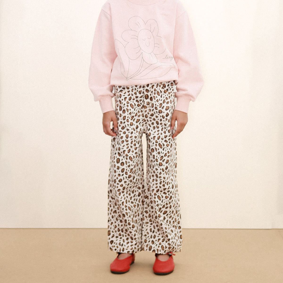 Animal Print Jeans in Off White by Tinycottons – Junior Edition