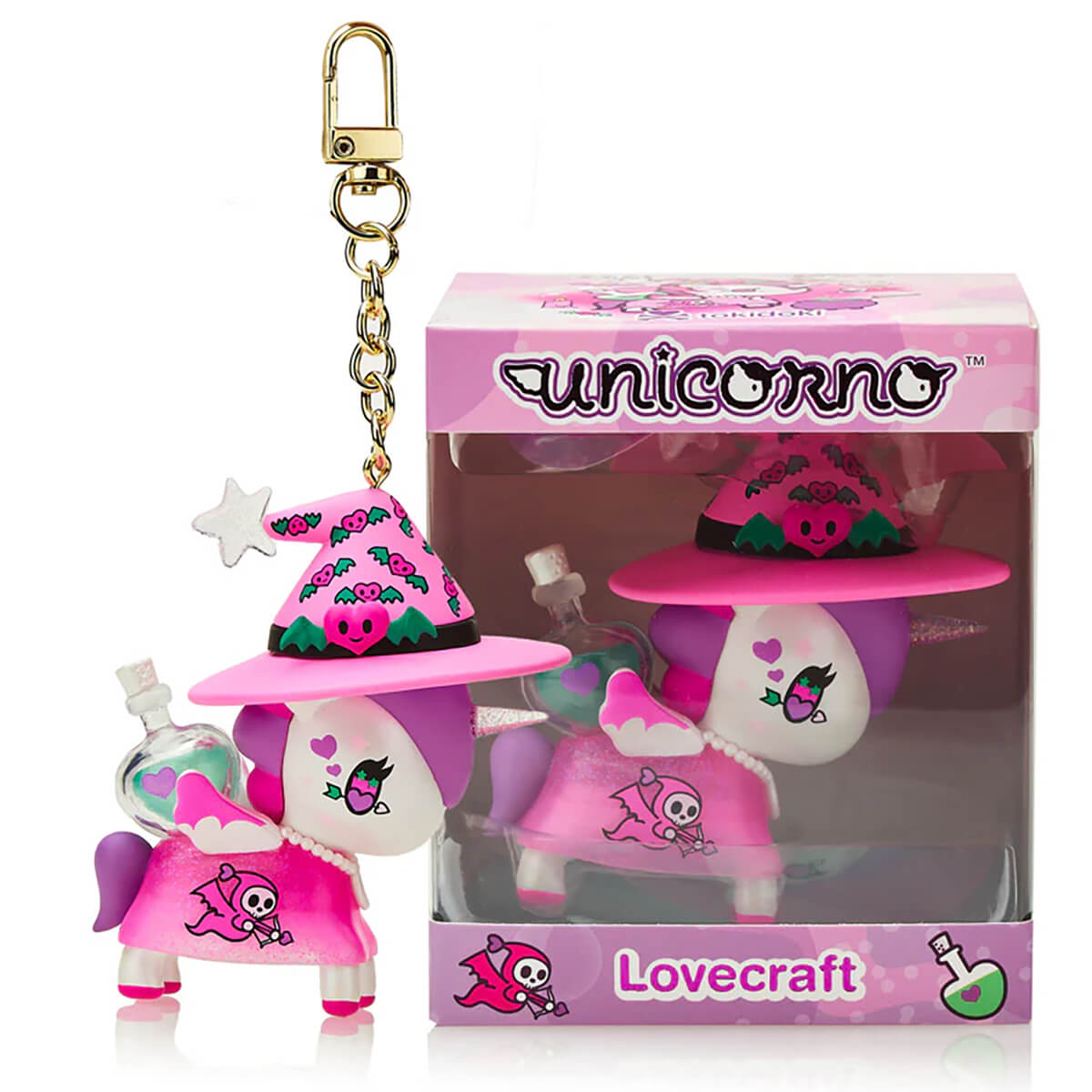 Mystic Nights Lovecraft Unicorno Bag Charm by Tokidoki – Junior Edition
