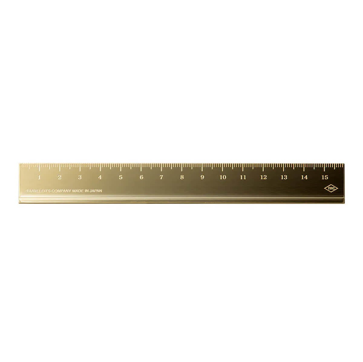 Solid Brass Ruler (15cm) by Traveler's Company – Junior Edition