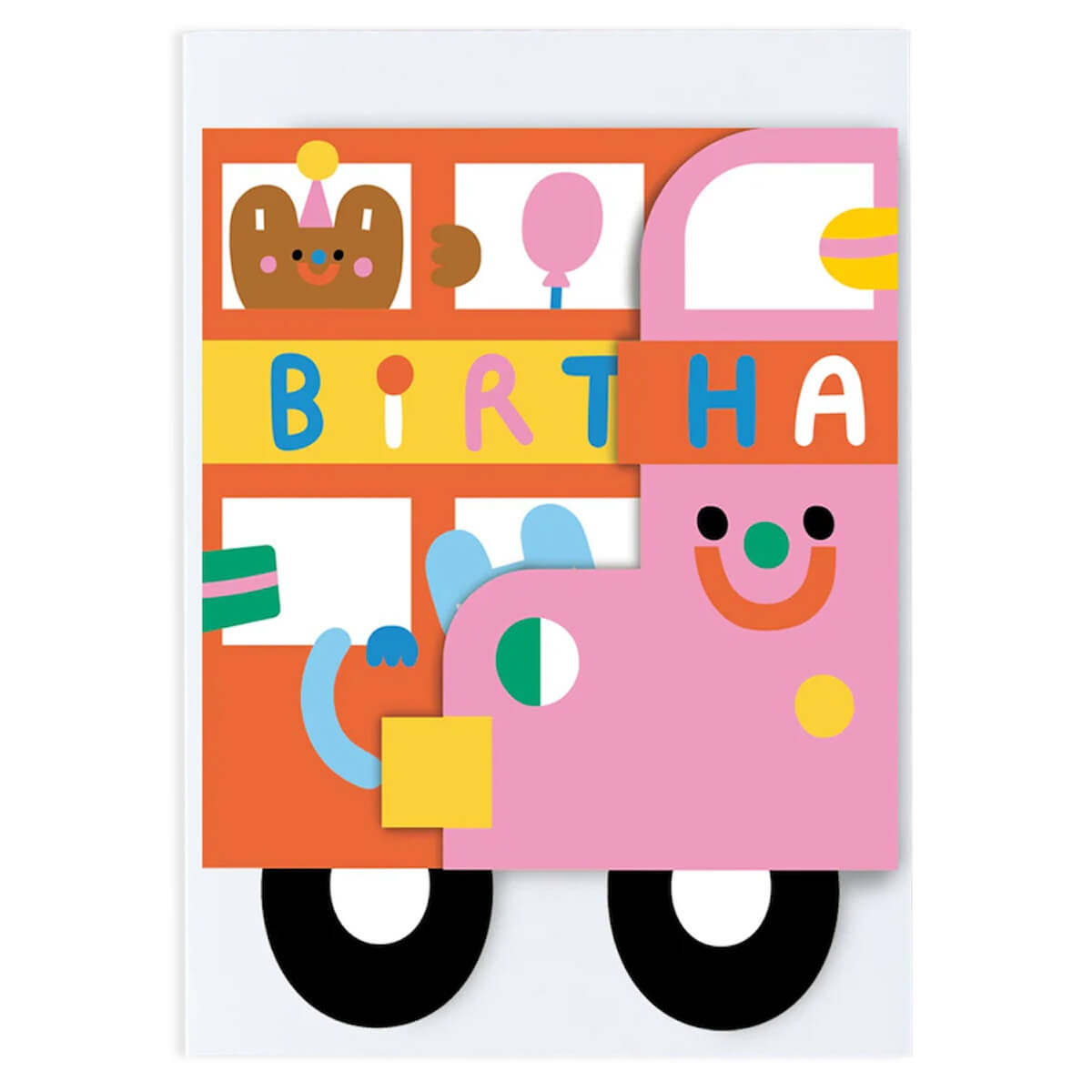 Bus Fold Out Birthday Greetings Card by Susie Hammer for Wrap – Junior ...