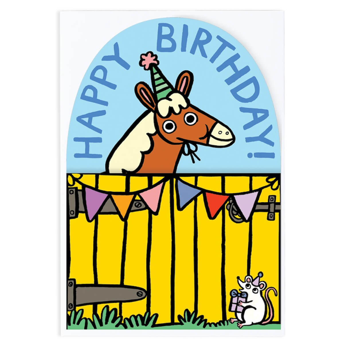 Farmyard Die Cut Birthday Greetings Card by Alice Bowsher for Wrap ...