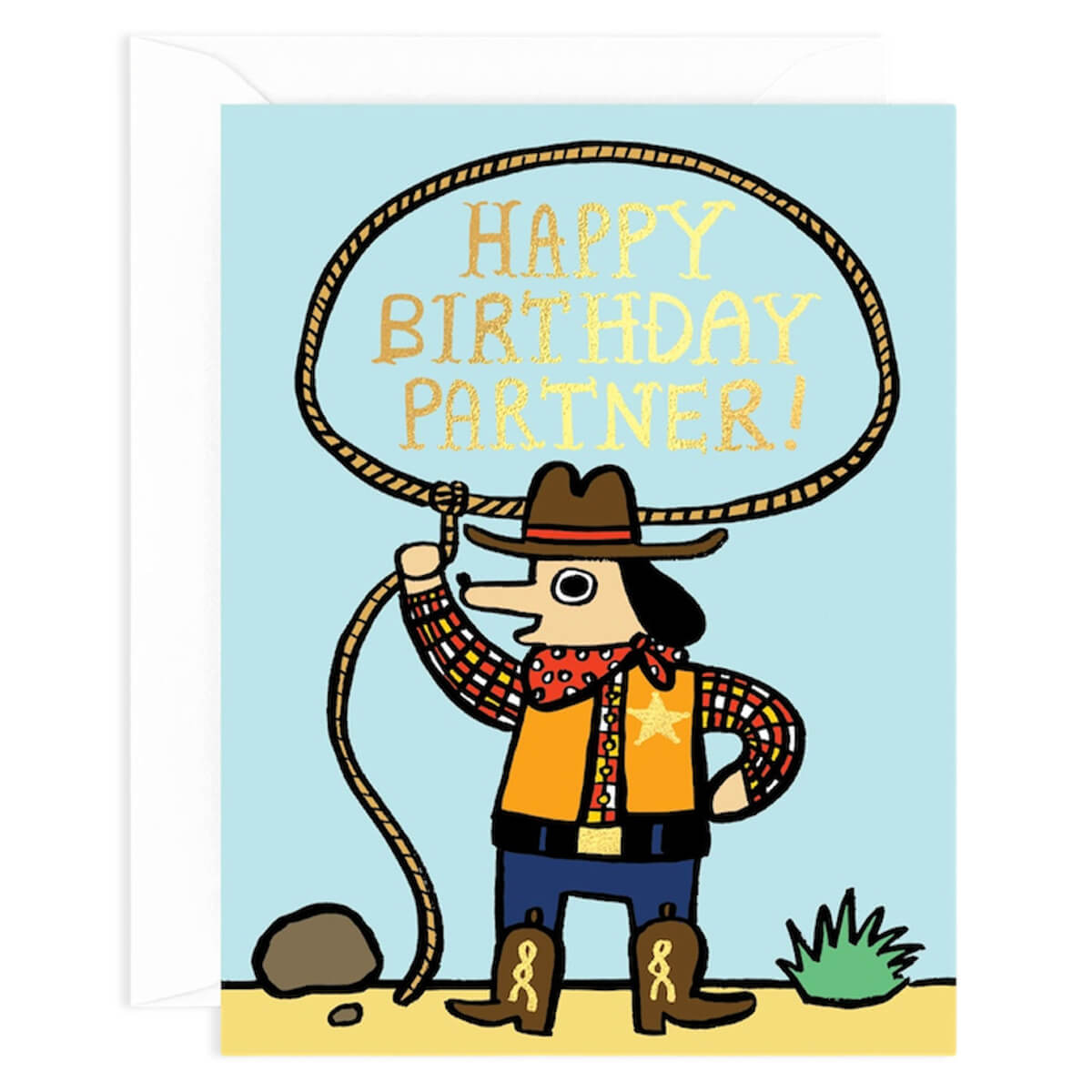 Happy Birthday Partner Greetings Card by Alice Bowsher for Wrap ...