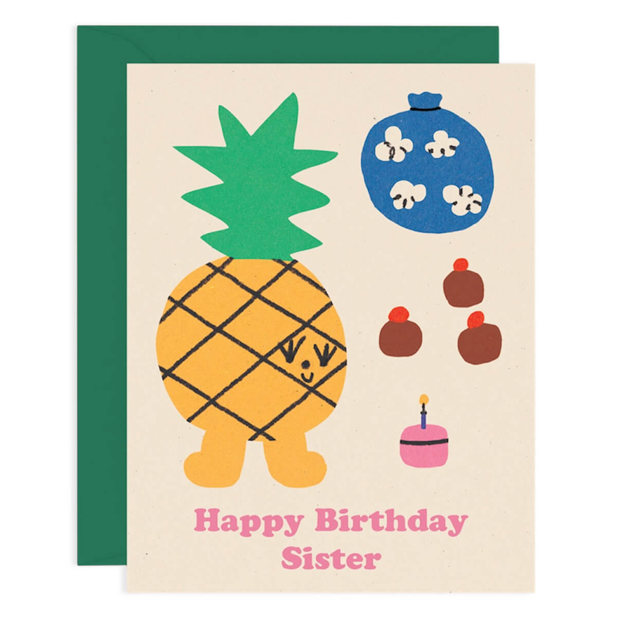 Happy Birthday Sister Greetings Card by Maria Ramos for Wrap – Junior ...