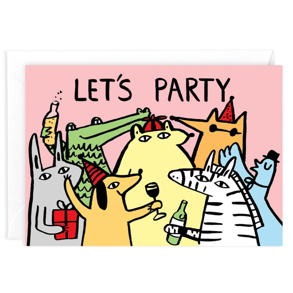 Let's Party Greetings Card by Alice Bowsher for Wrap – Junior Edition