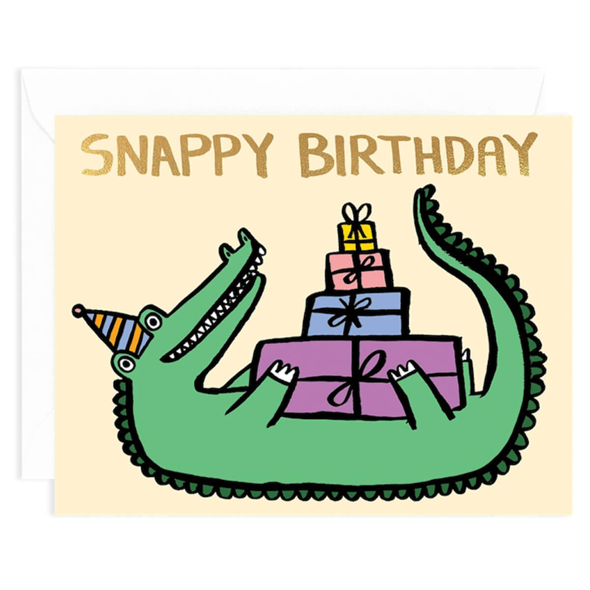 Snappy Birthday Greetings Card by Alice Bowsher for Wrap – Junior Edition