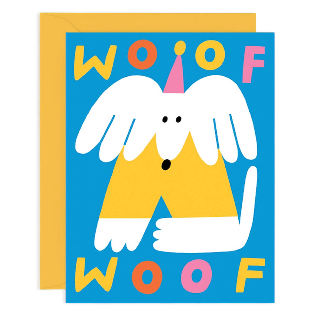 Woof Woof Dog Greetings Card by Susie Hammer for Wrap – Junior Edition