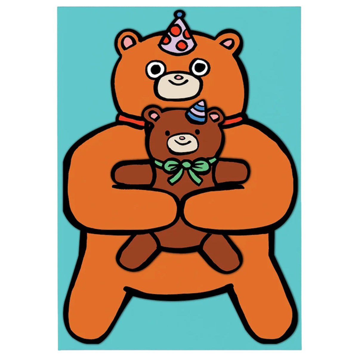 Bear with Mini Card Greetings Card by Alice Bowsher for Wrap – Junior ...