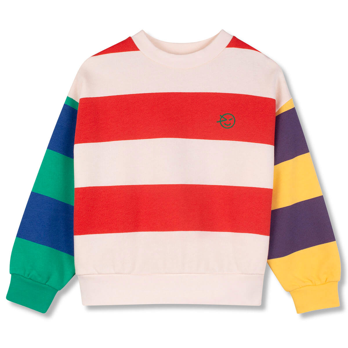 Kids' Parasol Sweat in Pillar Red / Ecru Stripes by Wynken – Junior Edition