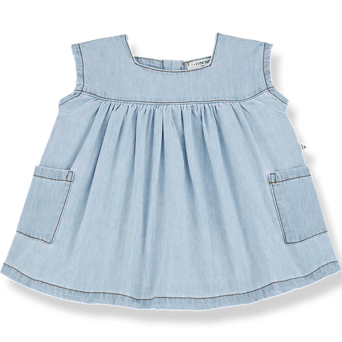 Carlotta Dress in Denim by 1+ in the Family – Junior Edition