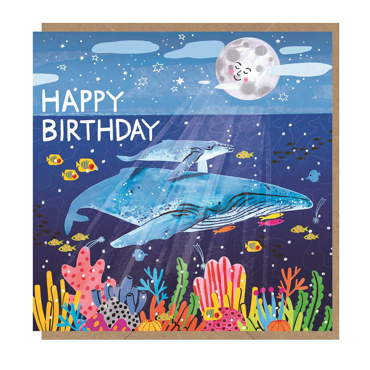 Whales Birthday Greetings Card by Emma Jayne for Earlybird Designs ...