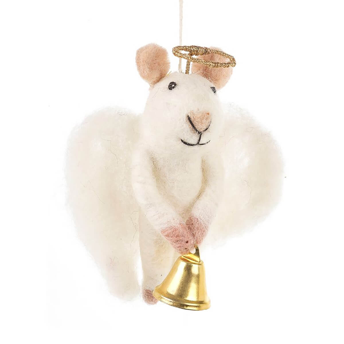 Angelica Mouse Hanging Christmas Decoration by Felt So Good – Junior ...