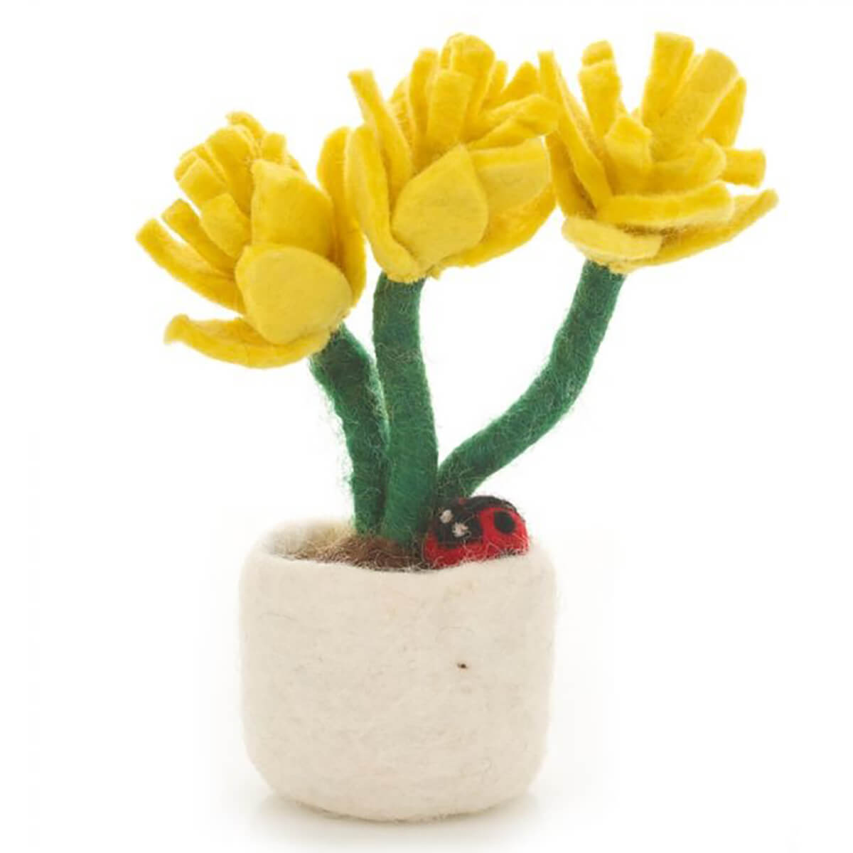 Daffodil Pot Standing Felt Decoration by Felt So Good – Junior Edition