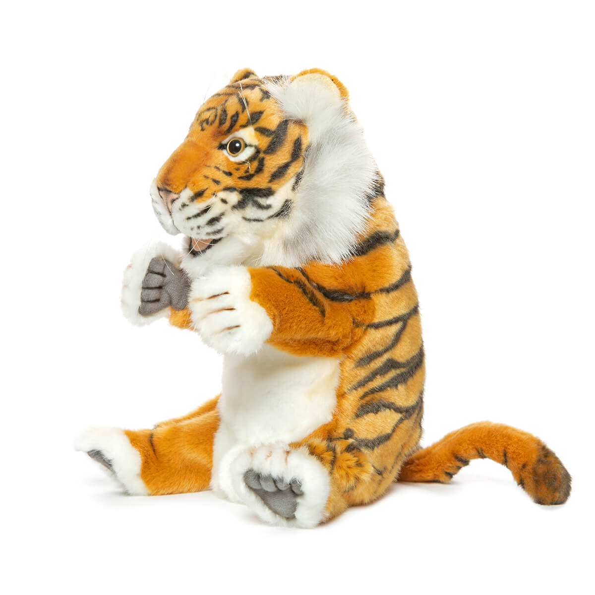 Tiger Hand Puppet (31cm) by Hansa – Junior Edition