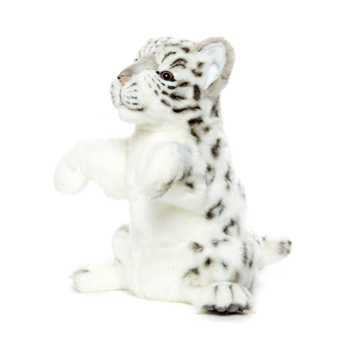 Snow Leopard Hand Puppet (32cm) by Hansa – Junior Edition
