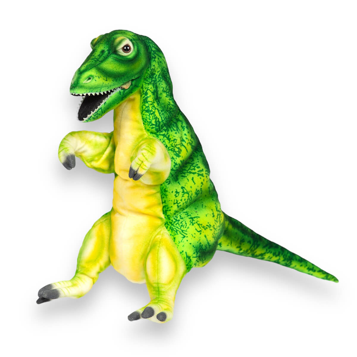 Tyrannosaurus Rex Hand Puppet in Green (50cm) by Hansa – Junior Edition