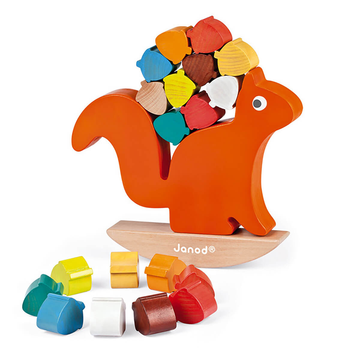Nutty Balance Squirrel Balancing Game by Janod – Junior Edition