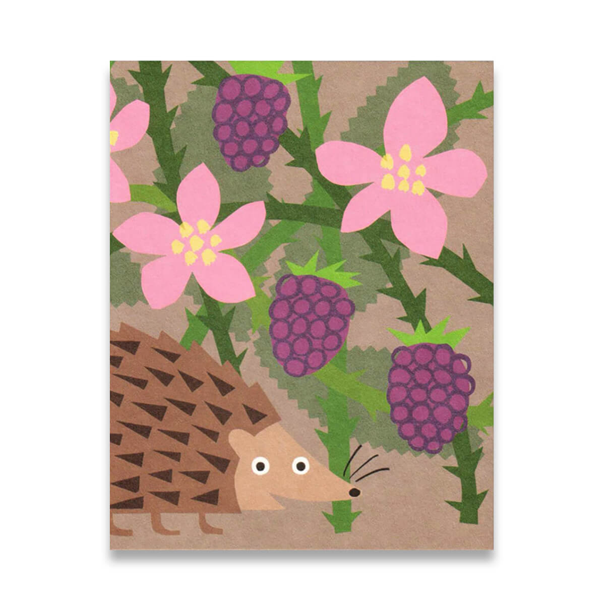 Brambles Mini Greetings Card by Lisa Jones Studio – Junior Edition