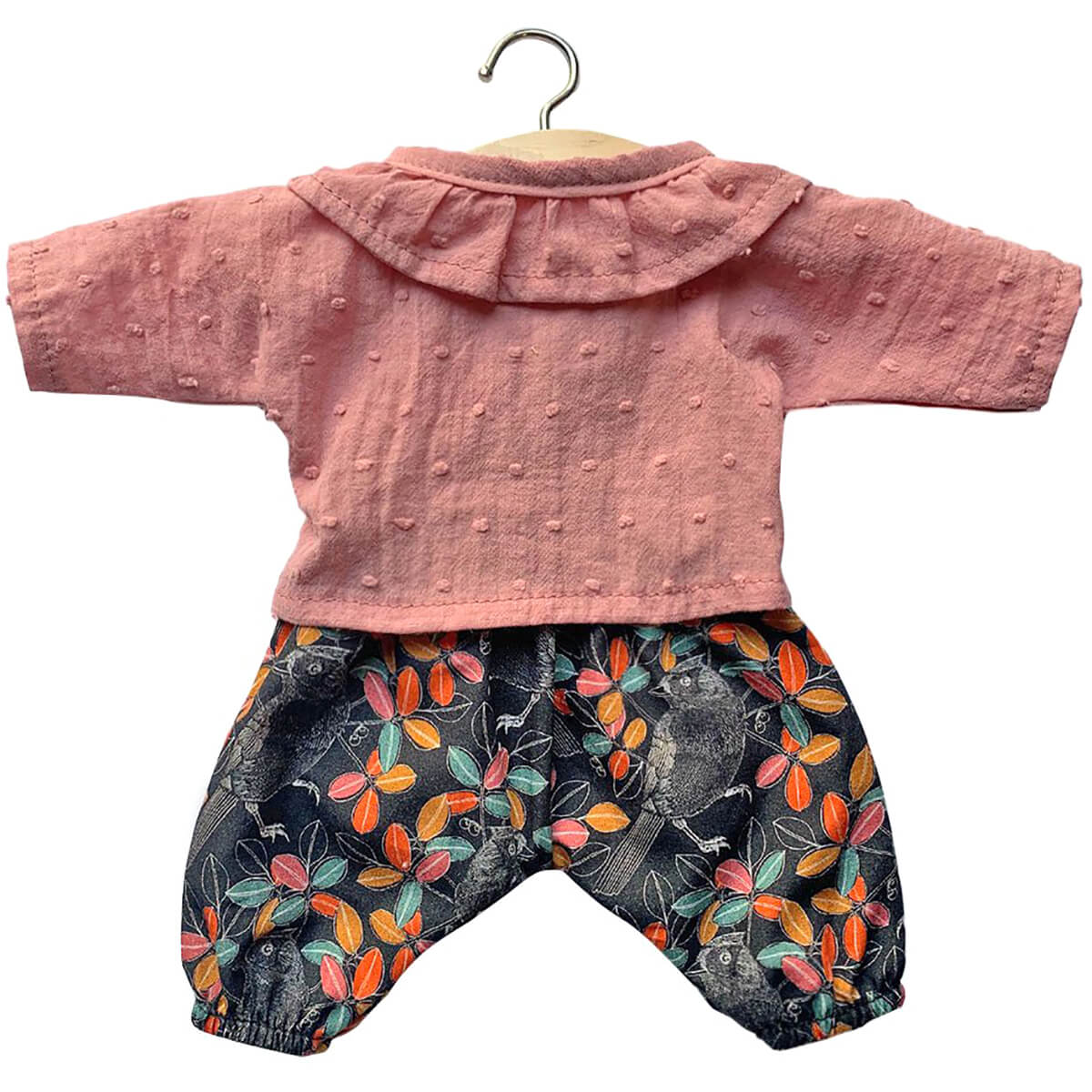 Coline Outfit (34cm Doll) in Bird Print / Tea Rose by Minikane – Junior ...