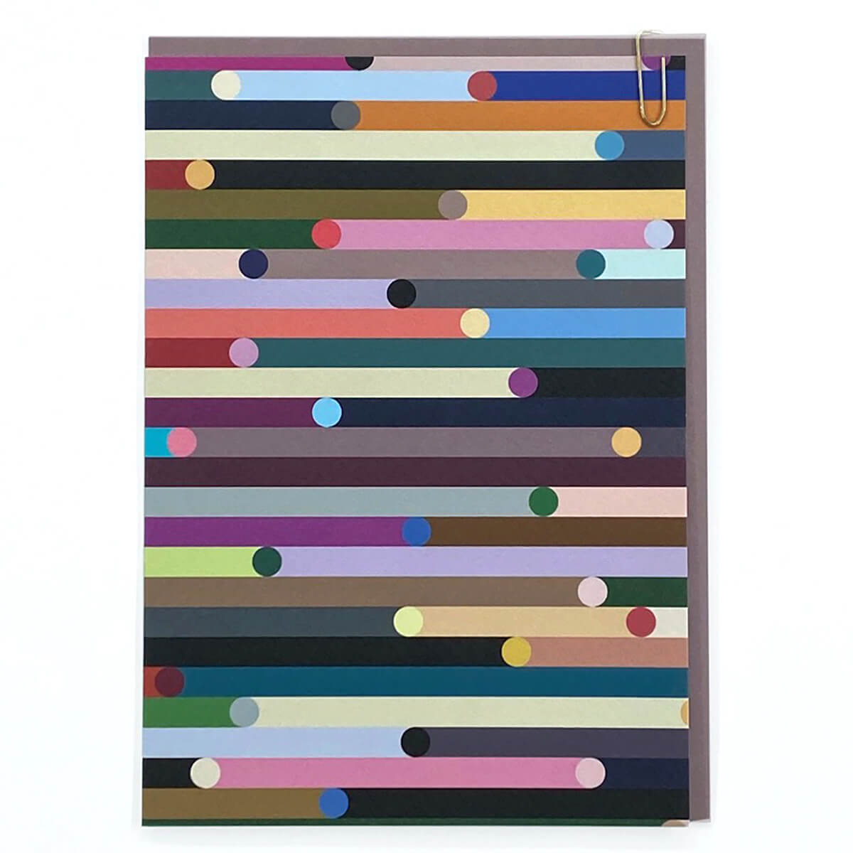 PIng Stripes Greetings Card by Pavilion Cards – Junior Edition