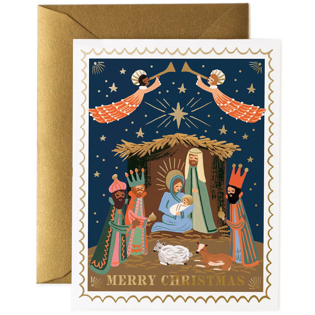 Christmas Nativity Christmas Greetings Card By Rifle Paper Co. – Junior ...