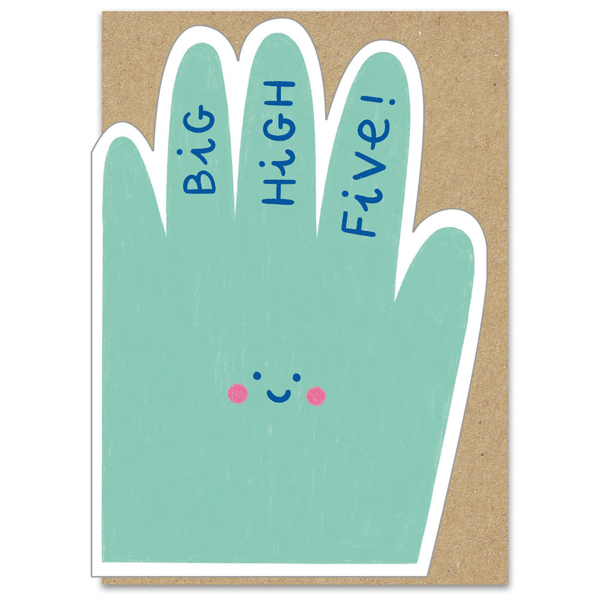 Big High Five Greetings Card by Marylou Chalon for Stormy Knight ...