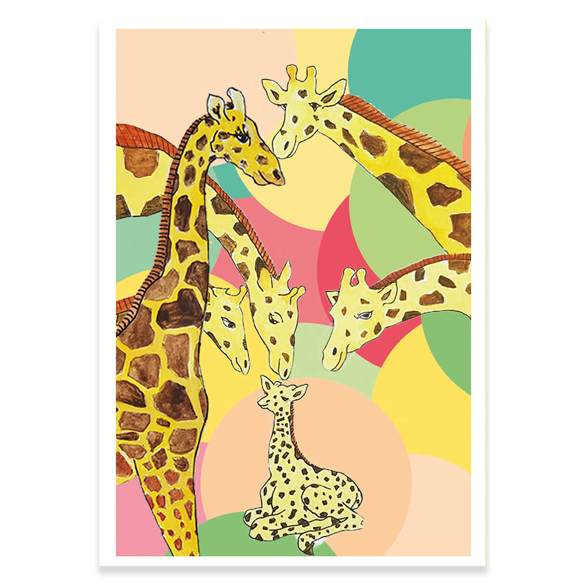 Welcome Little One Giraffe Greetings Card By Wildflower Cards – Junior ...
