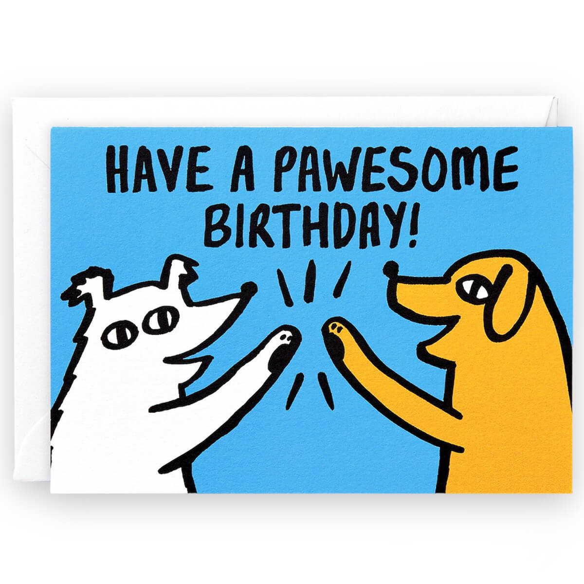 Pawesome Birthday Greetings Card by Alice Bowsher for Wrap – Junior Edition